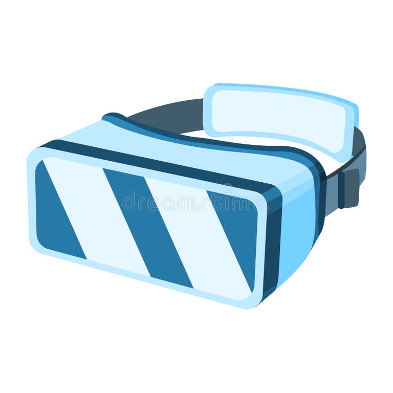 Isolated Virtual Reality Glasses Game Simulator Vector Stock Vector ...