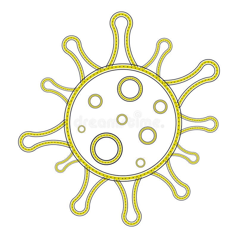Isolated virus icon stock vector. Illustration of care - 184224172