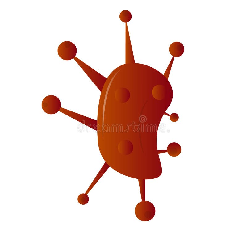 Isolated virus image stock vector. Illustration of coronavirus - 180567596