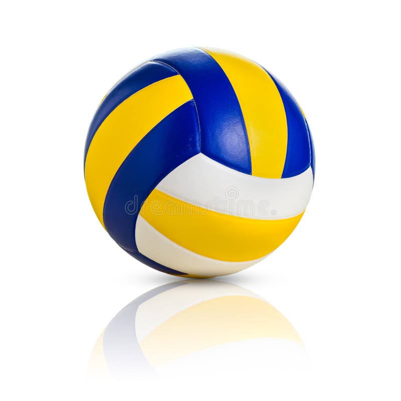 Colorful volleyball stock photo. Image of element, isolated - 9109886
