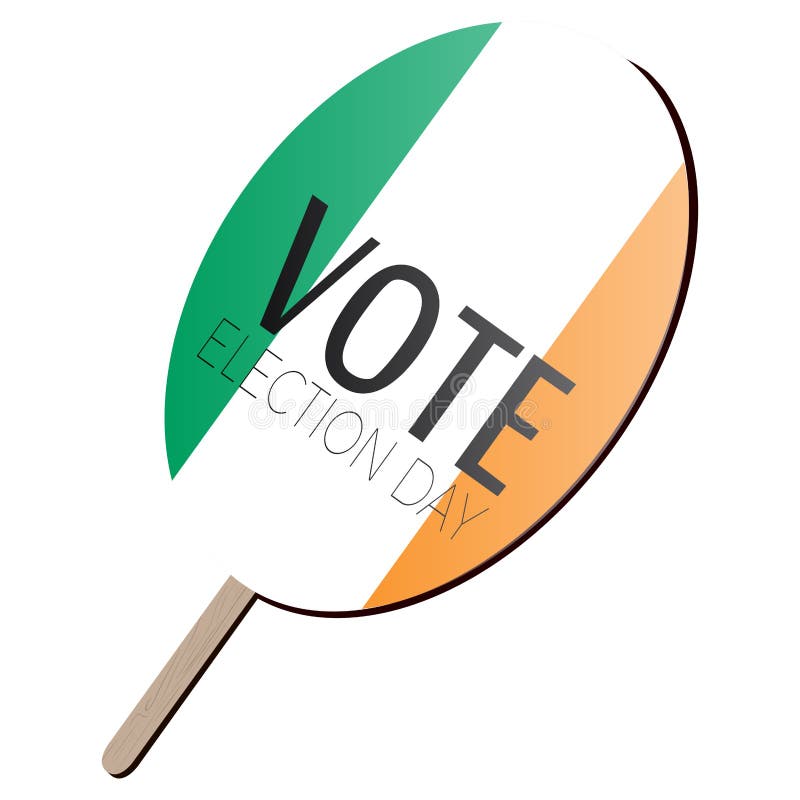 Isolated voting paddle stock vector. Illustration of country - 98884925