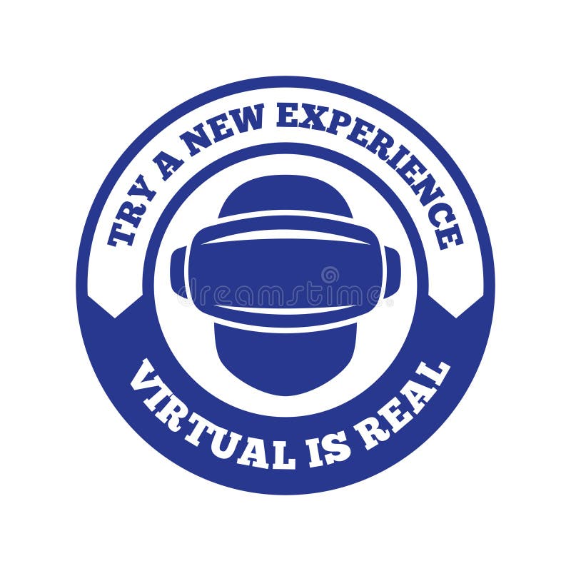 Isolated Vr Headset Logotype. Virtual Reality Helmet Logo. Head-mounted ...