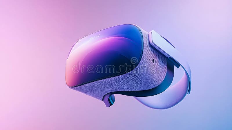 Isolated VR Headset on White Background for Technology Display Stock ...