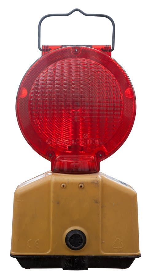 Isolated warning light stock photo. Image of barricade - 48747916