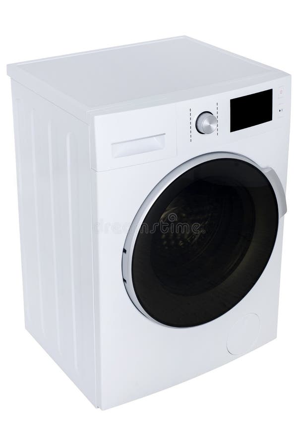 Isolated Washing Machine on a White Background Stock Image - Image of ...