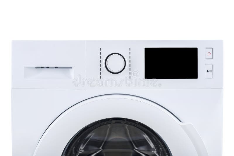 Isolated Washing Machine on a White Background Stock Image - Image of ...
