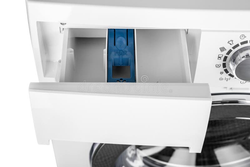 Isolated Washing Machine on a White Background Stock Image - Image of ...