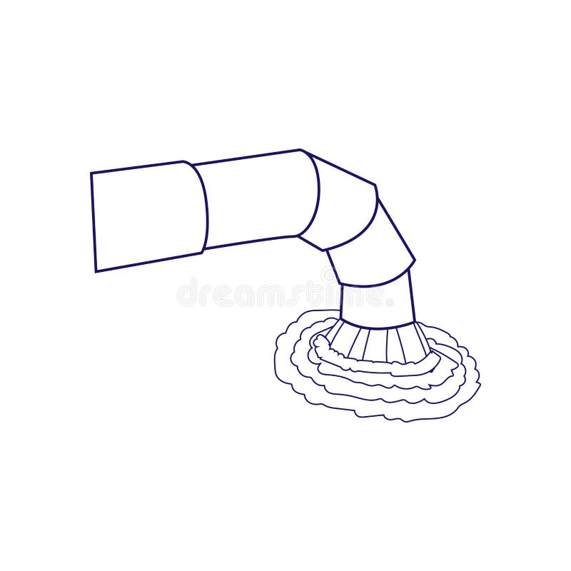 Isolated Waste Spill Icon Pollution Concept Vector Stock Vector ...