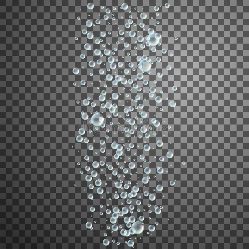 Vector Realistic Fizzy Sparkles. Stock Vector - Illustration of dive ...