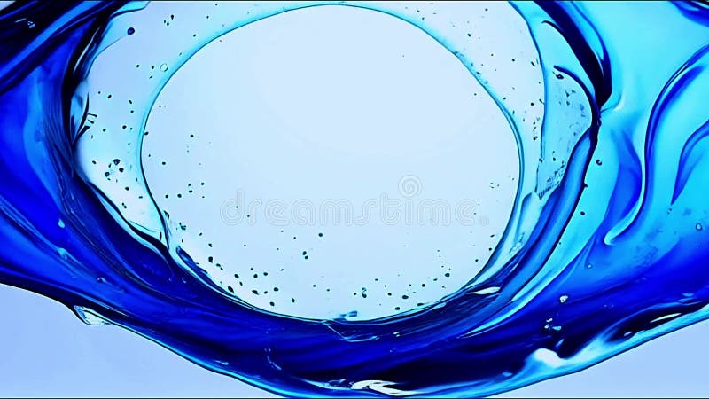 Isolated Water Splash in Motion: Slow-motion Visualization Capturing ...