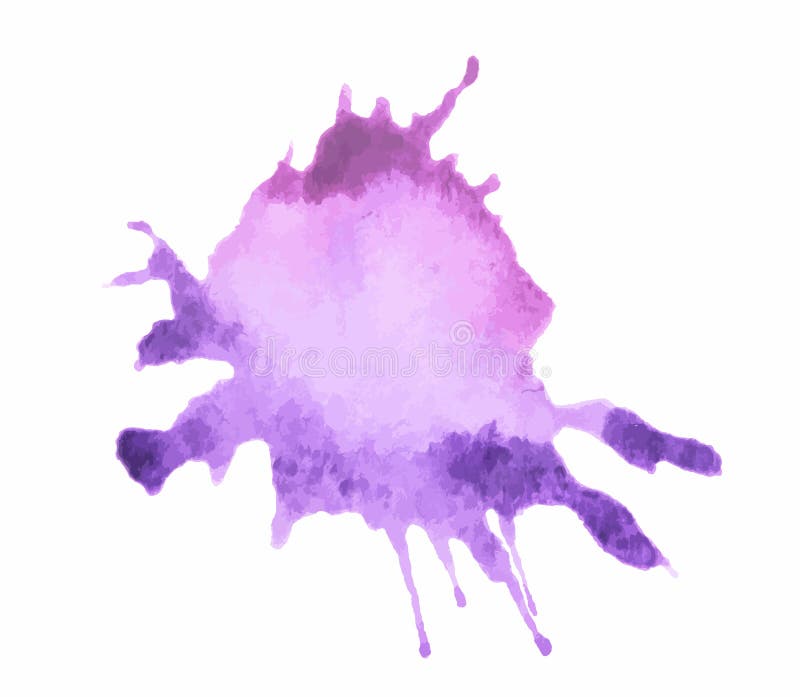 Isolated Watercolor Splash. Stock Vector - Illustration of drawing ...
