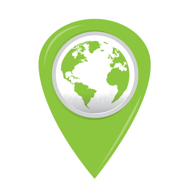 Isolated web pin stock vector. Illustration of mark, internet - 84132830