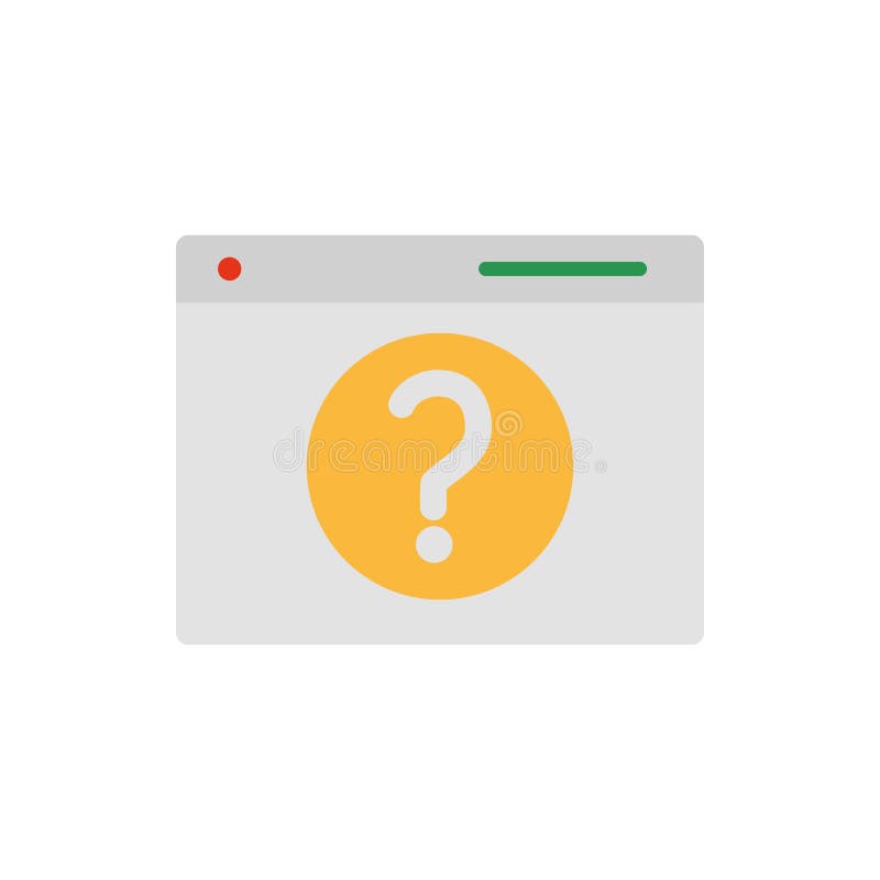 Isolated Website and Help Icon Flat Design Stock Vector - Illustration ...