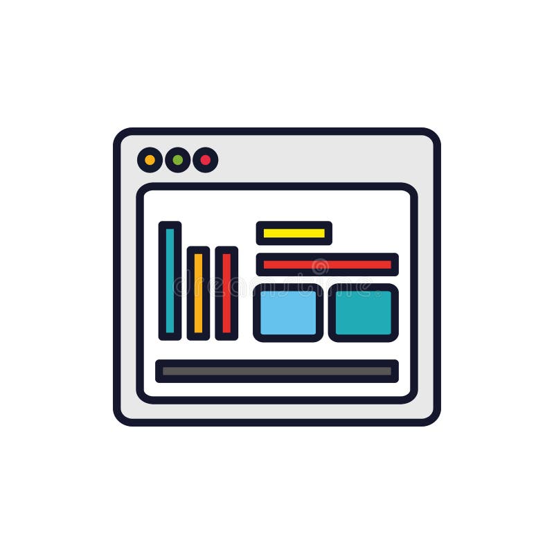 Isolated Website Icon Fill Vector Design Stock Vector - Illustration of ...