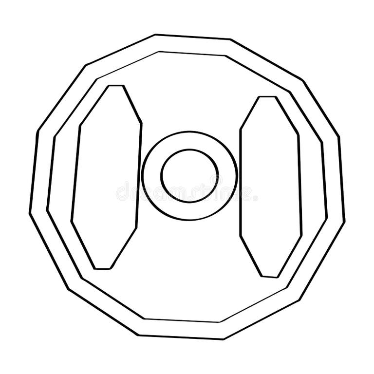 Isolated weight outline stock vector. Illustration of icon - 101647190