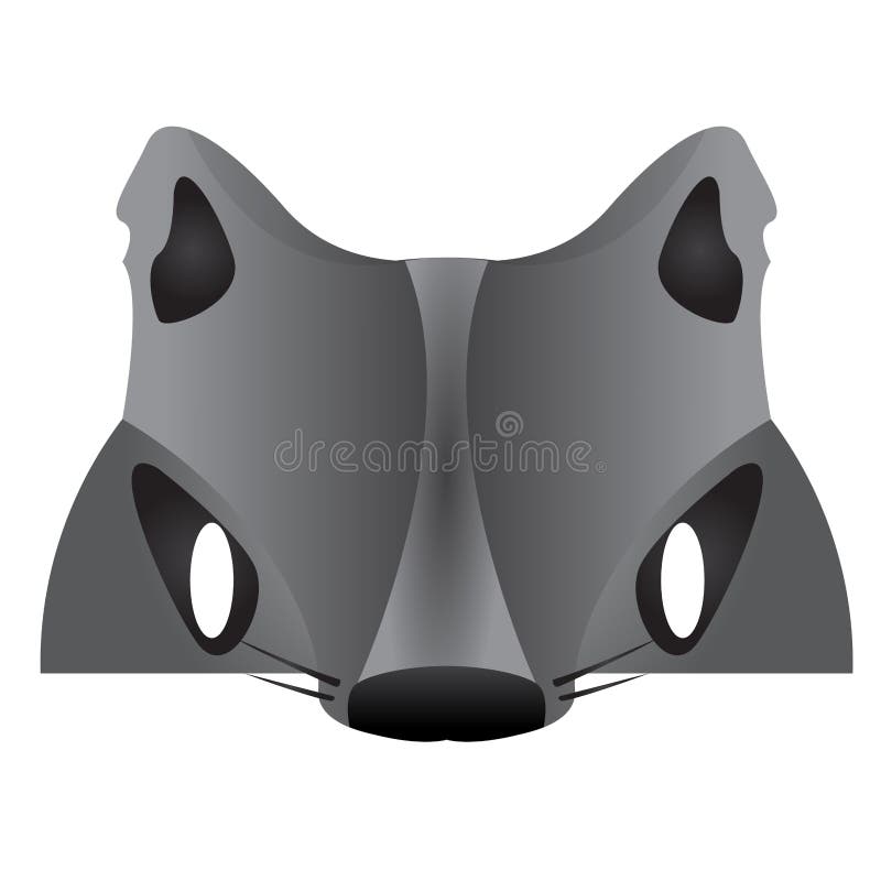 Werewolf Mask for Halloween Stock Vector - Illustration of brown ...