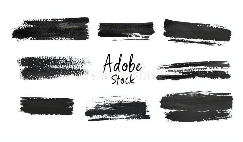 An Isolated White Background with Black Markers Strokes. Stock Image ...