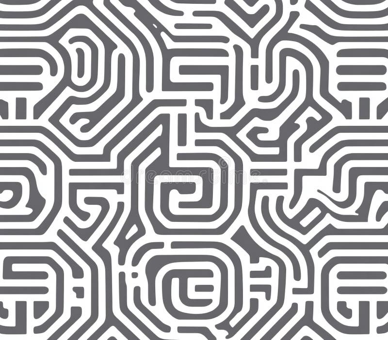 Isolated on a White Background, a Modern Seamless Line Texture Bicycle ...