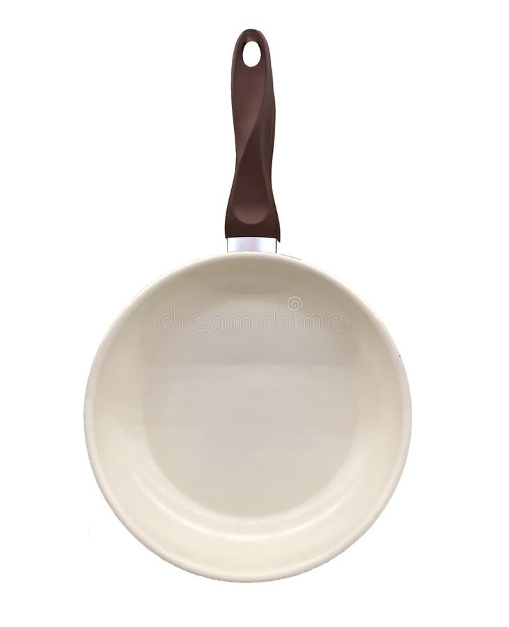 Isolated On White Background Picture Frying Pan Stock Image - Image of ...