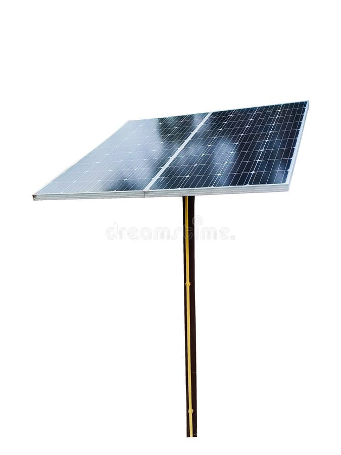Isolated on White Background of Solar Cell or Photovoltaics Module PV ...