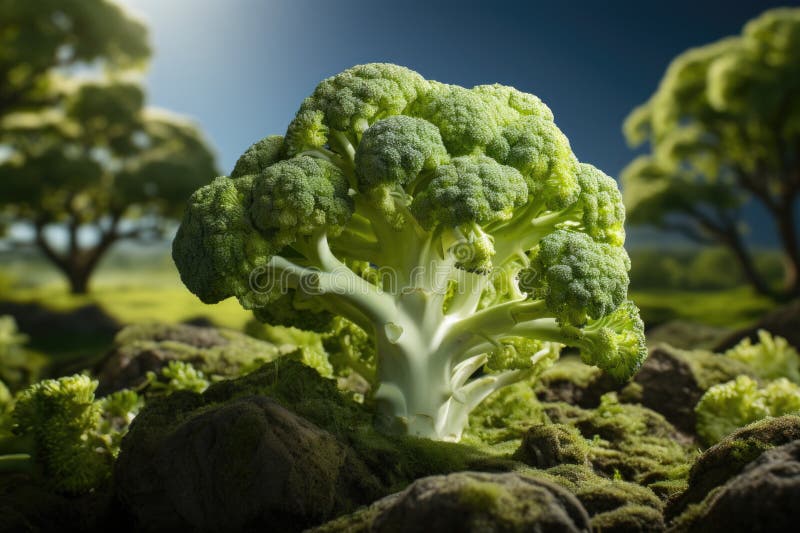 Isolated White Broccoli Wit Stock Illustration - Illustration of ...