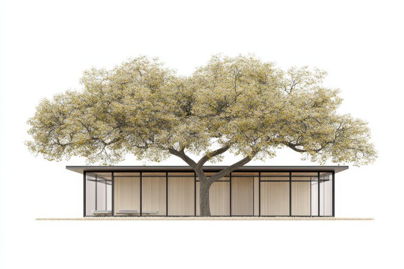 Isolated White 3D House Model, Illustration in 3D Stock Illustration ...