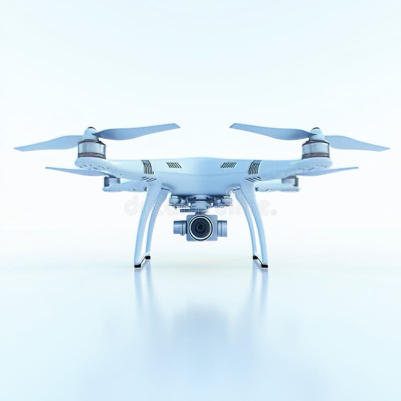 Isolated White Drone Front View Transparent Background Stock Photos ...