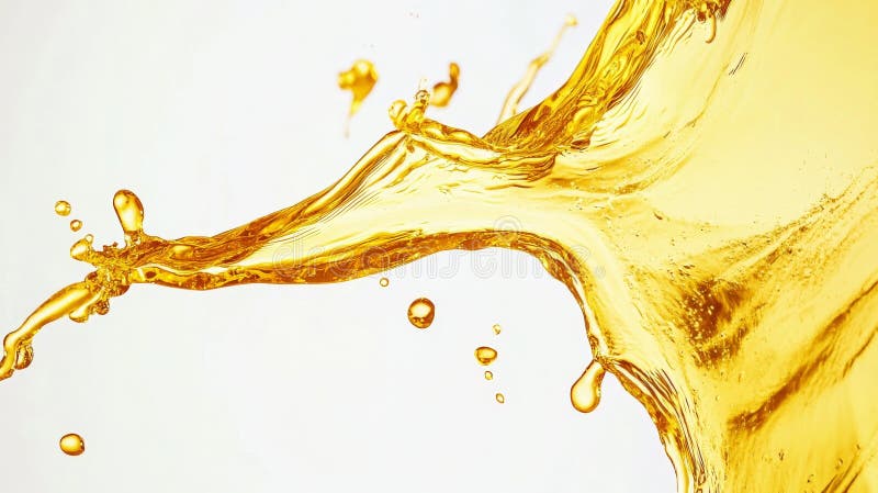 Isolated on White, a Dynamic and Distorted Splash of Water is Visible ...