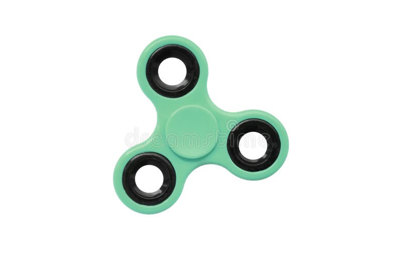Green Spinner Isolated on a White Background Stock Image - Image of ...