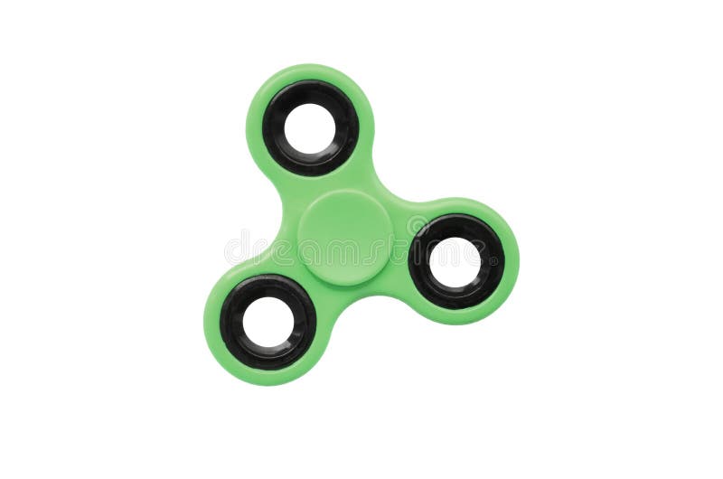 Green Spinner Isolated on a White Background Stock Image - Image of ...
