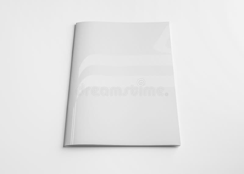 White Magazine on Dark Background Mock Up Vector Stock Vector ...