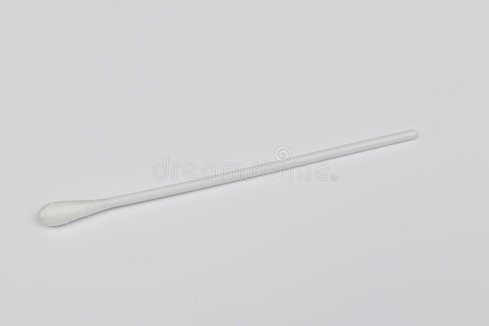 Isolated on White Medical Swab Tool Stock Image - Image of cotton ...