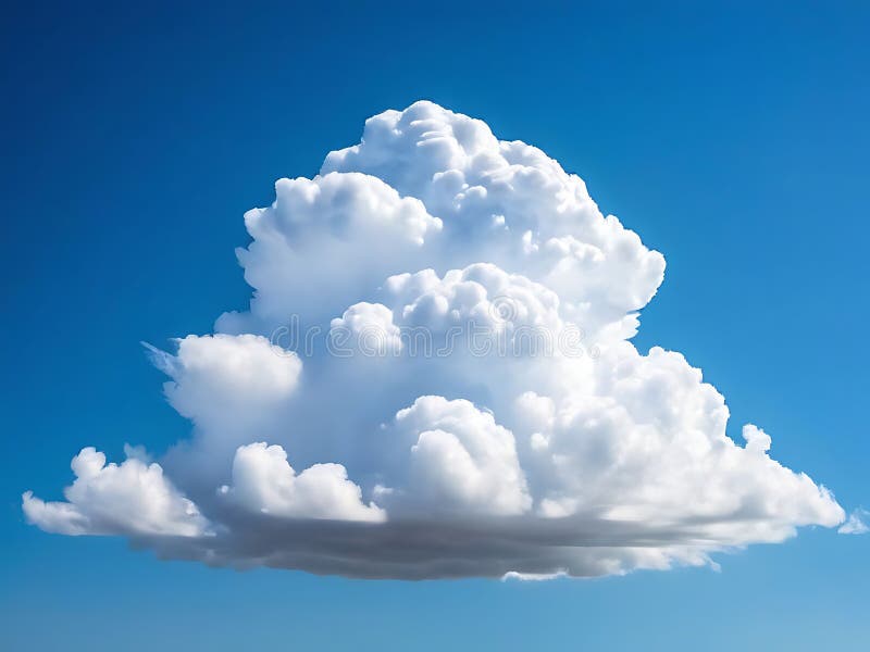 Isolated White Natural Cloud Element Generative AI Stock Illustration ...