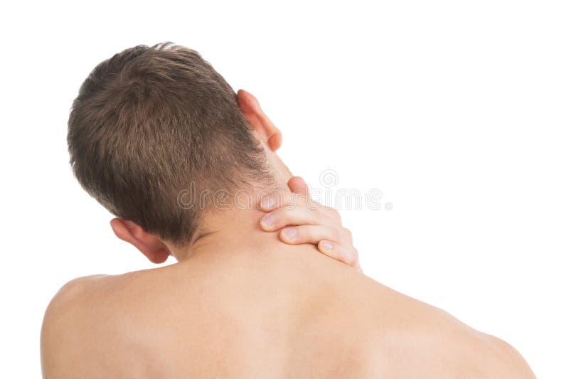Tensed Nape stock photo. Image of female, chiropractic - 4954830