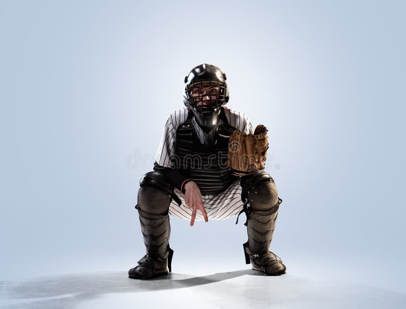 Isolated on White Professional Baseball Player Stock Photo - Image of ...