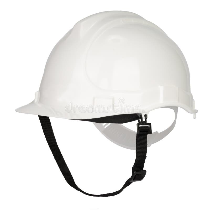 Engineer S White Safety Helmet Isolated on a White Background Stock ...