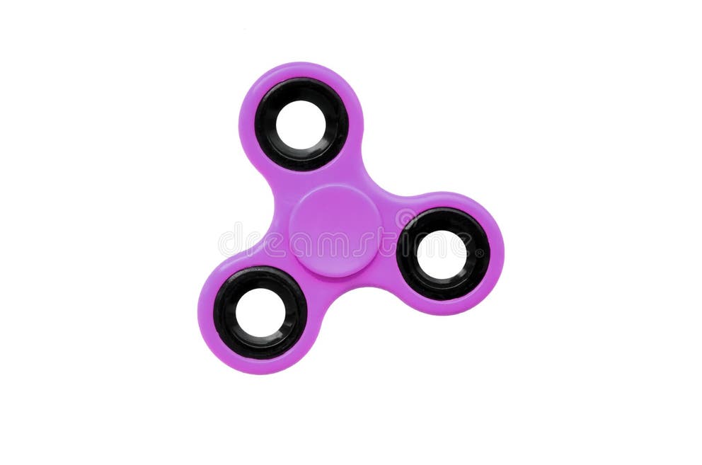 Isolated on White Purple Spinner Stock Photo - Image of childhood ...