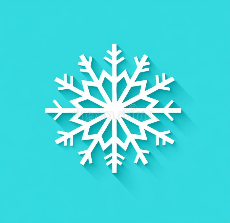 Isolated White Snowflake Symbol Representing Winter Christmas. Stock ...