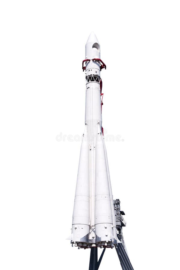 Isolated on White Space Rocket Stock Image - Image of landmark ...