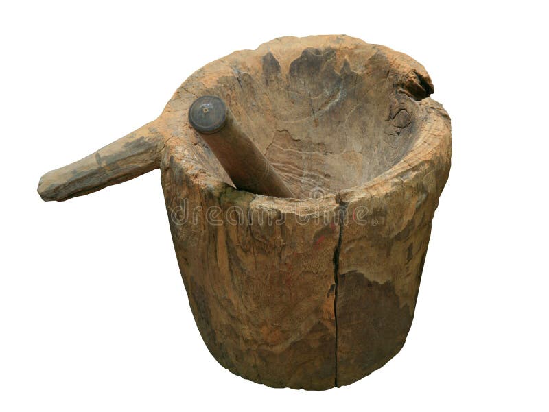 Traditional Wooden Rice Pounder Stock Photos - Free & Royalty-Free ...