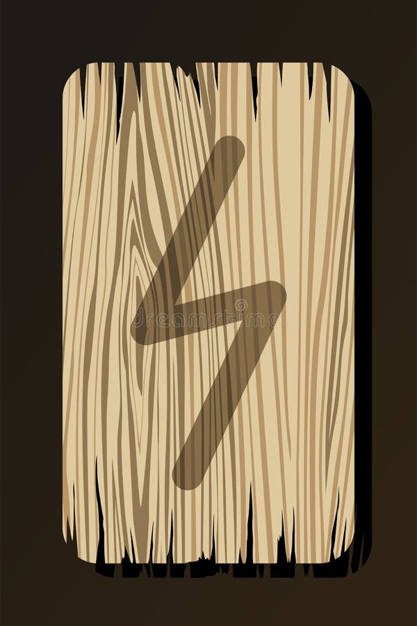 ISOLATED on WHITE WOODEN RUNE SOWULO Stock Vector - Illustration of ...