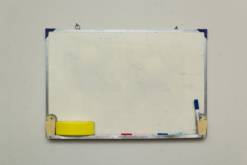 Isolated Whiteboard with Other Tools Stock Photo - Image of blank ...