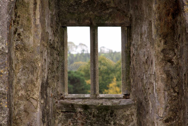 View from a castle window stock photo. Image of weathered - 178740