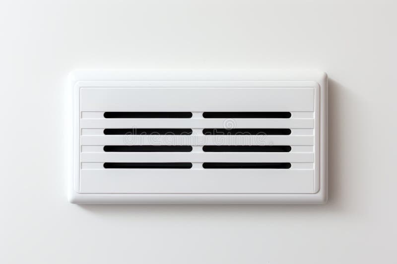 Isolated Window Vent on a Plain White Background with Minimal Details ...