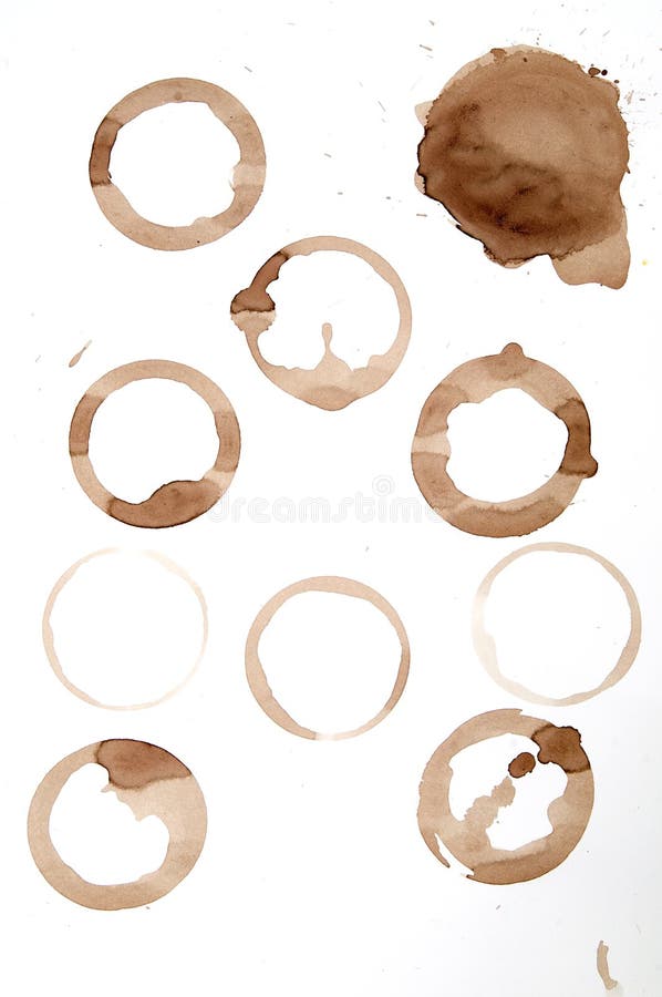 Isolated Wine Rings stock image. Image of impression - 11808971