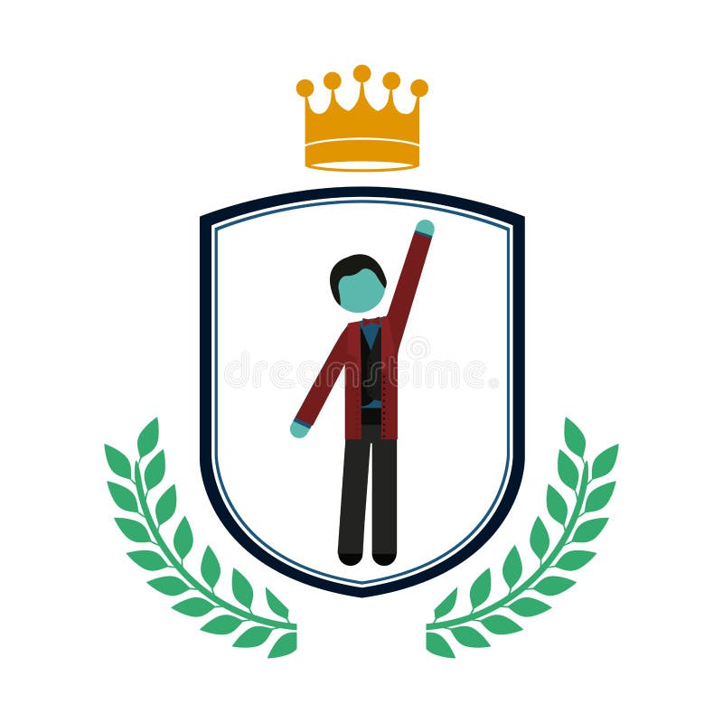 Isolated Winner Inside Label Design Stock Vector - Illustration of ...