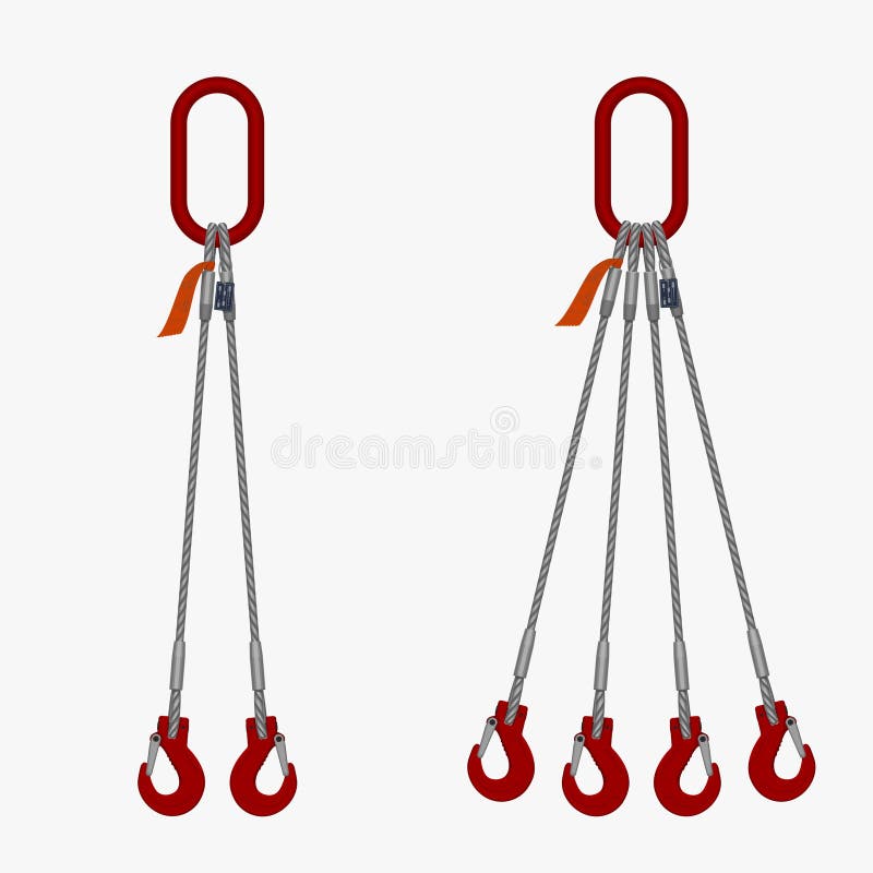 Lifting Sling Concept, Vector in Isometric Style Stock Vector ...
