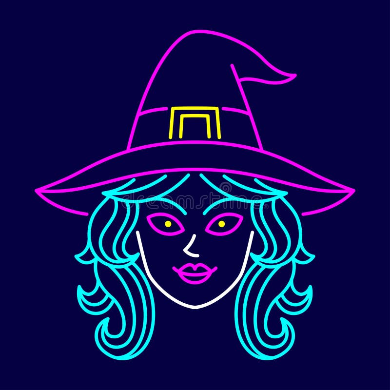Witch Neon Icon Stock Illustrations – 1,180 Witch Neon Icon Stock ...
