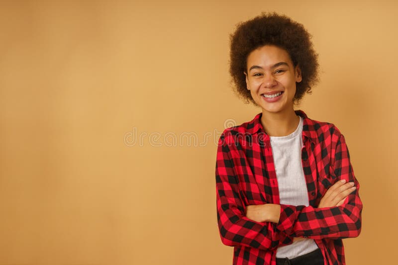 Isolated Woman with Happy and Joyful Expression Stock Image - Image of ...