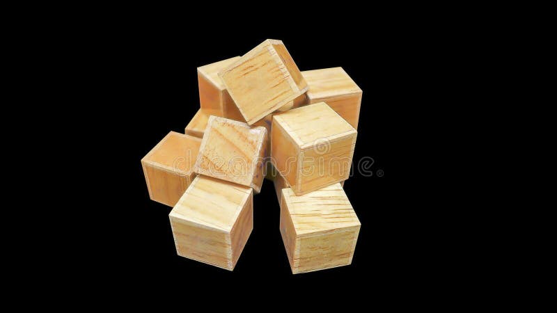 Isolated wood cubic stock photo. Image of life, square - 92591678
